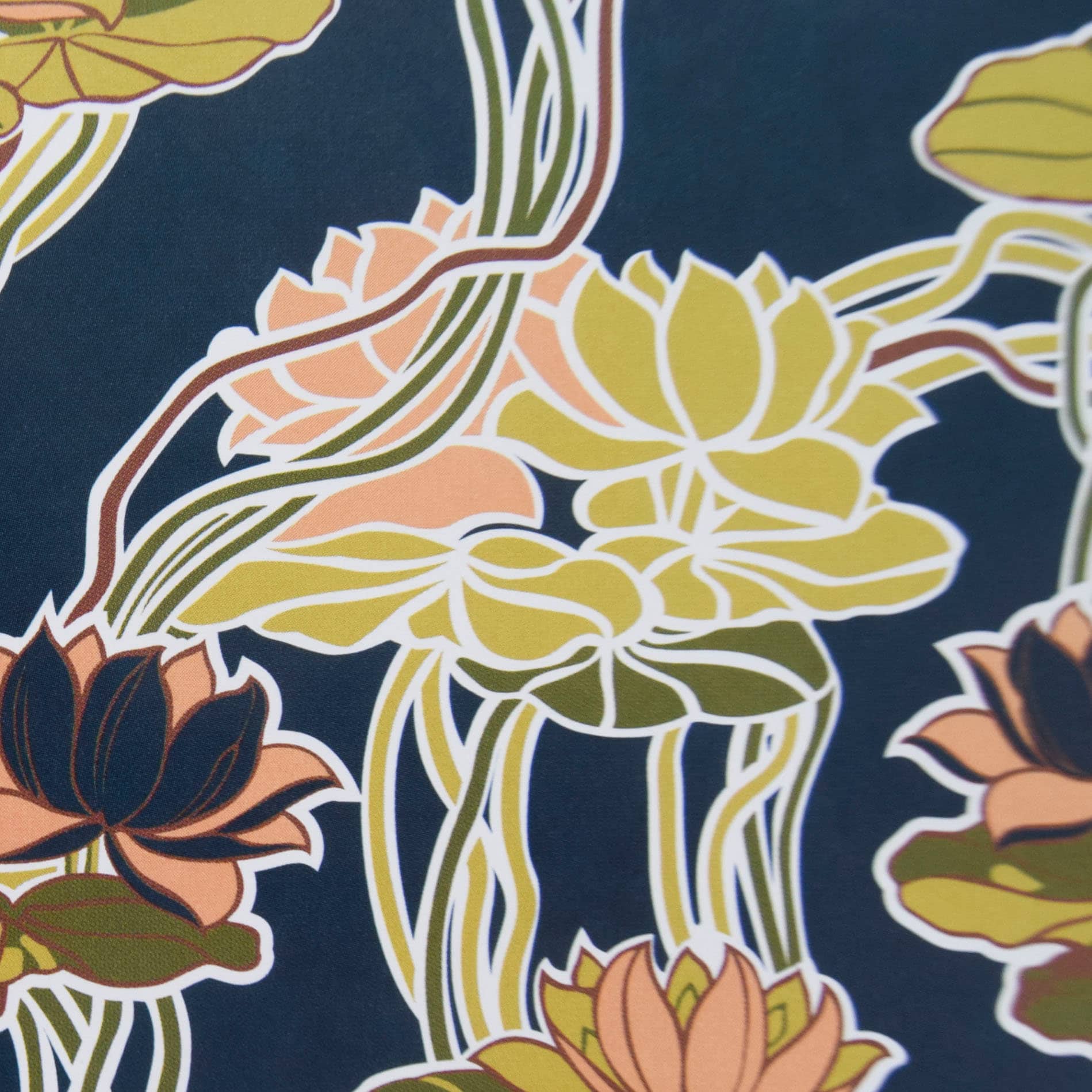 Art Deco Design Lotus Flower Decorative Paper Collage | Etsy