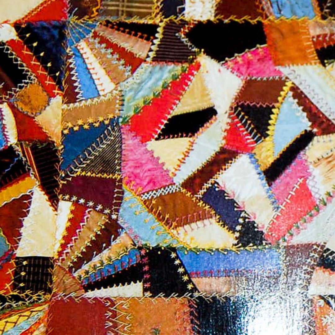 Crazy Quilt Decoupage Paper American Quilt Design Wrapping - Etsy