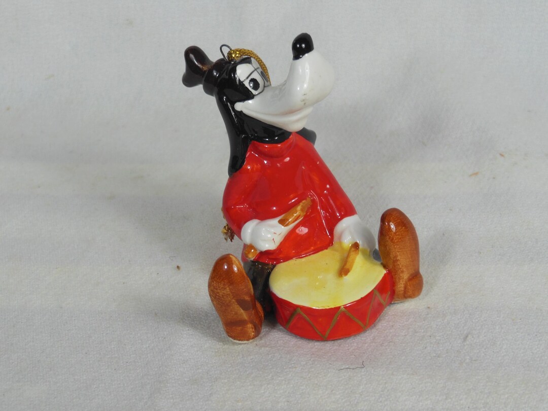 Vintage. Walt Disney-goofy Playing the Drums Ornament --ceramic--2 1/4 ...