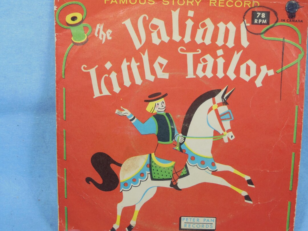 Vintage-1960s-78 Rpm-the Valiant Little Tailor--famous Story Record ...