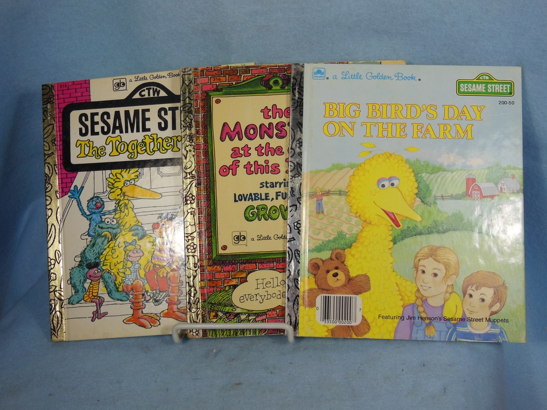 Vintage3-sesame Street Big Bird and Grover Books-1971-1076-1985 - Etsy