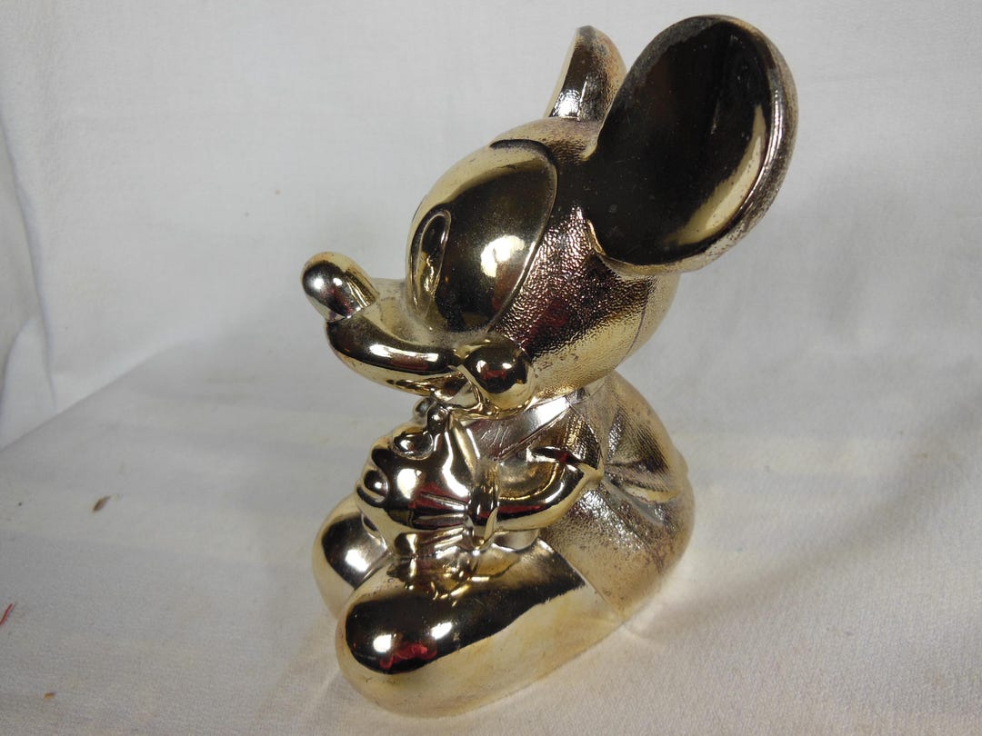 Vintage-walt Disney--mickey Mouse-reed and Barton Silverplated Bank - Etsy