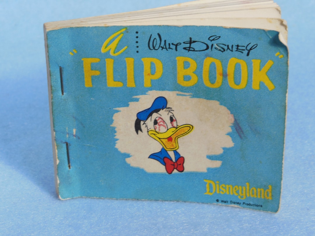 Vintage-walt Disney Prod Donald Duck-flip Book-disneyland - Etsy