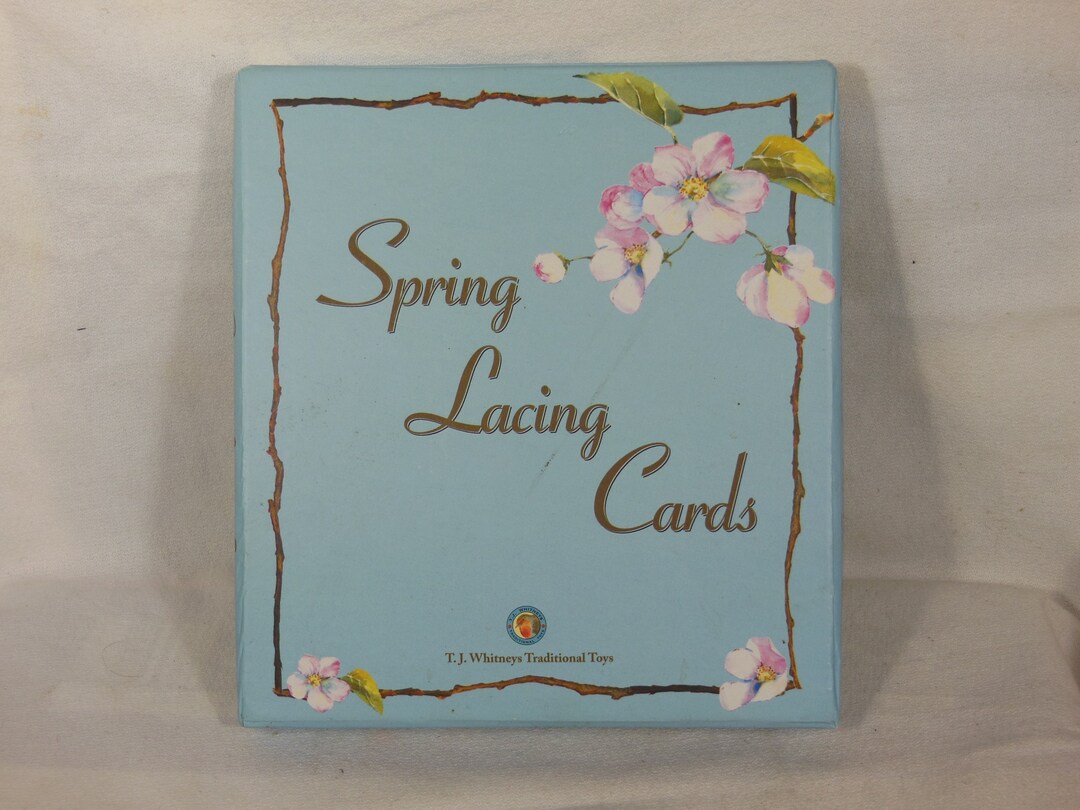 Vintage- Spring Lacing Cards-with Original Box - Etsy