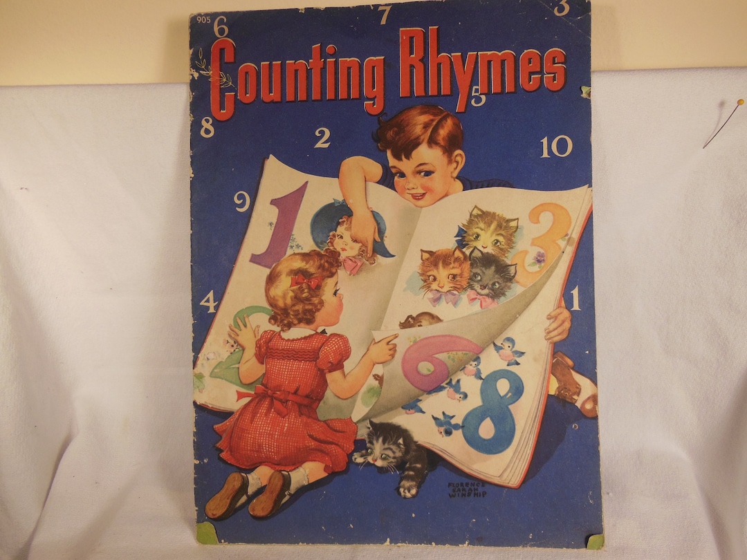 Vintage-1942-1944 Counting Rhymes Book - Etsy