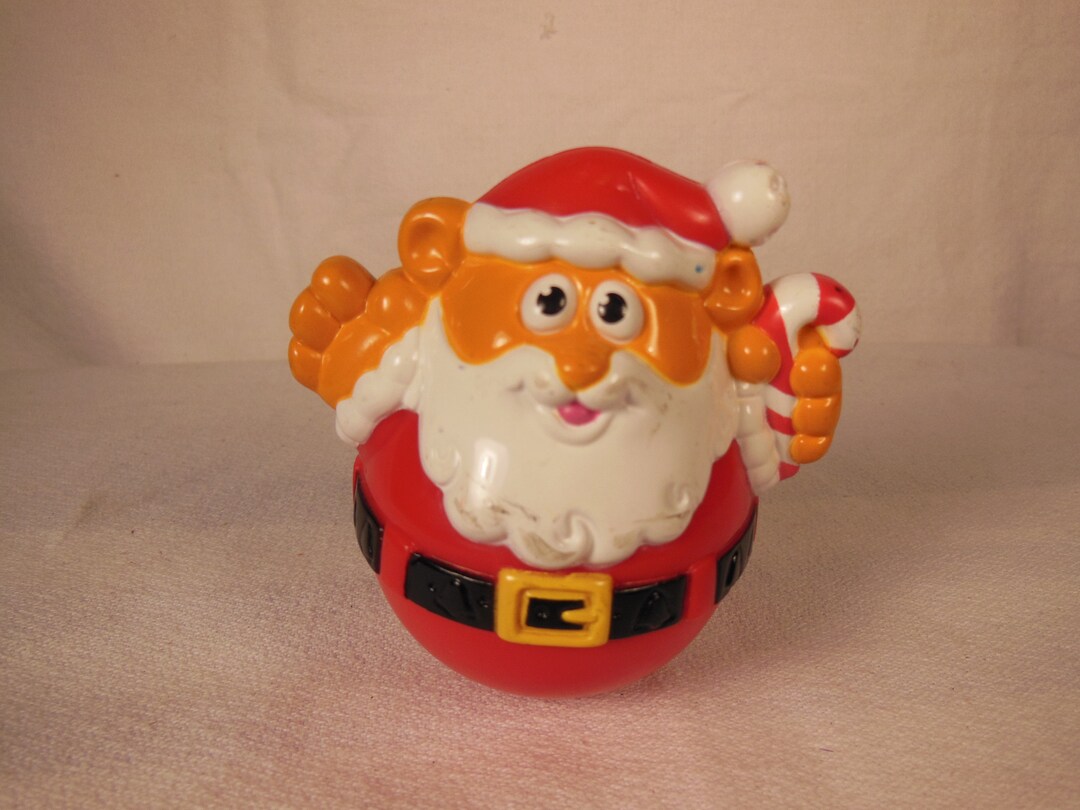 Vintage-1980s-weebles- Santa Claus With A Candy Cane - Etsy