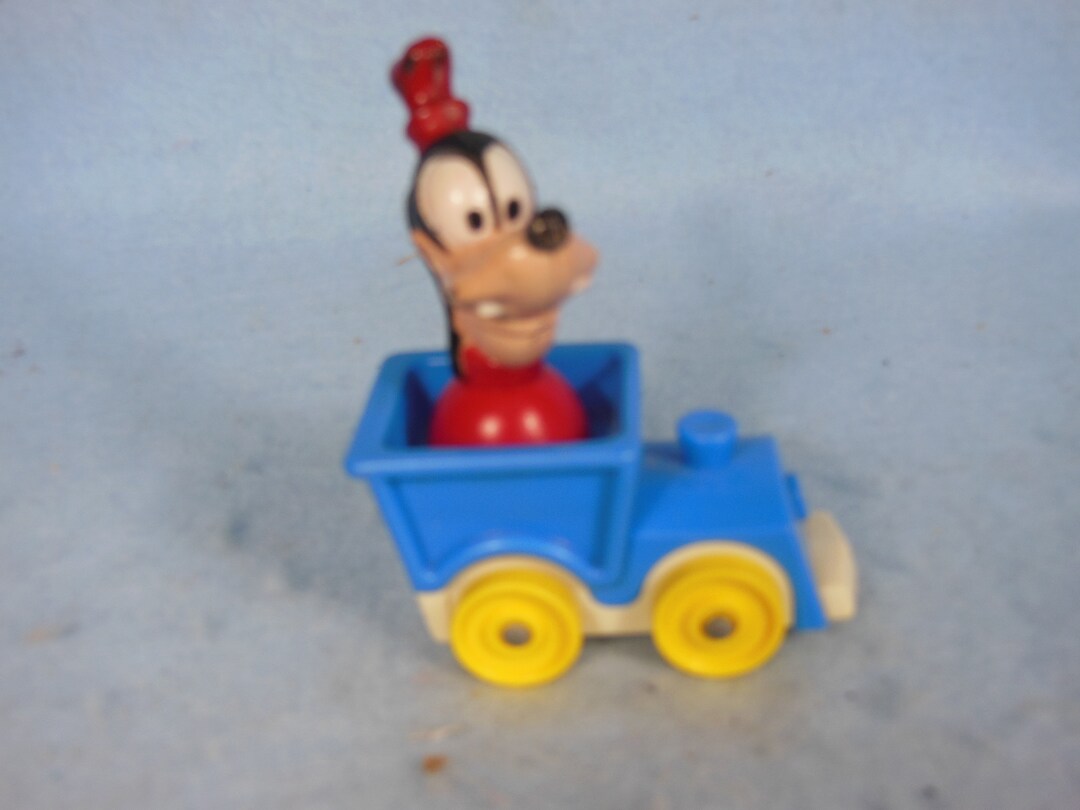 Vintage-fisher Price-train Engine With Goofy - Etsy