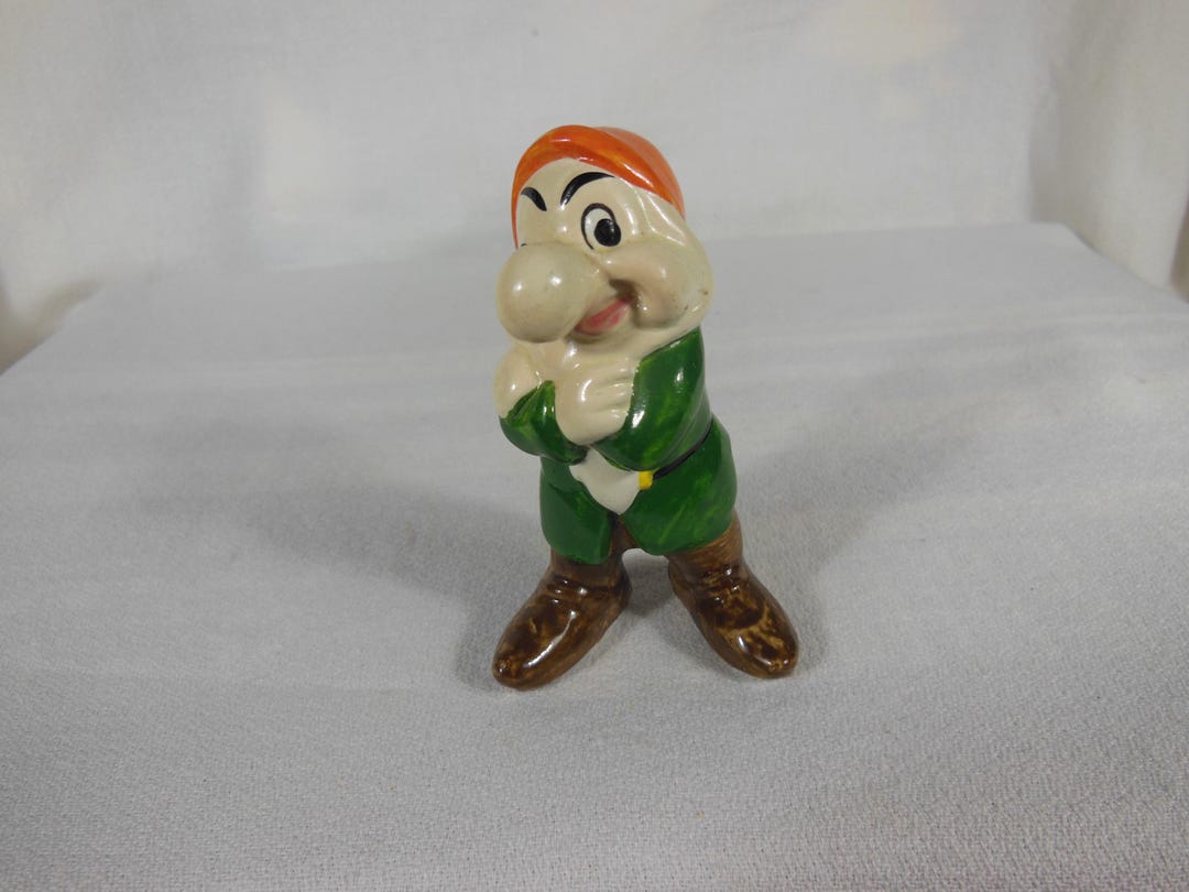 Vintage-disney--grumpy Dwarf-3 " Tall---ceramic - Etsy