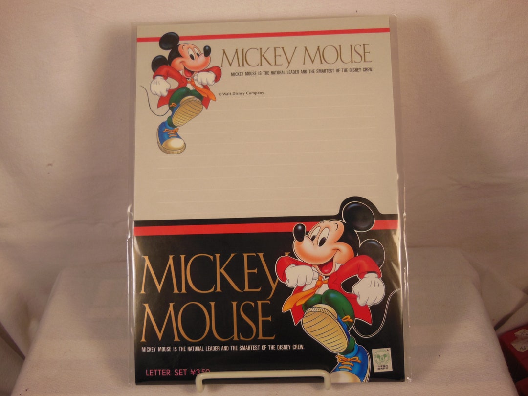 Vintage-walt Disney-mickey Mouse-stationary With Envelopes-never Opened ...