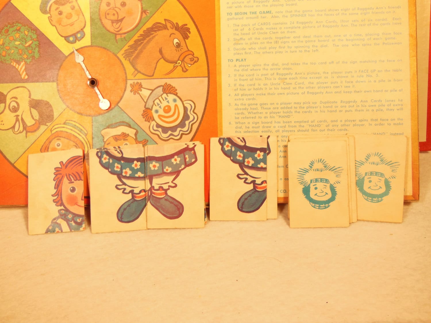 Vintage1956-ragged Ann Board Gamemilton Bradley - Etsy