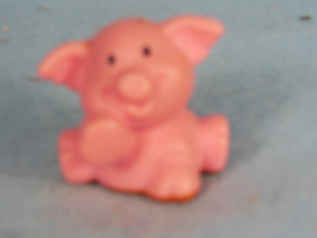 Vintage Fisher Price-1997 Pink Pig That Has Been in the Mud 1 3/4' Tall ...