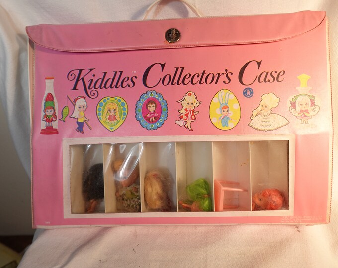 Vintage-1967-little Kiddle Collectors Case-with 7 Little Kiddle ...