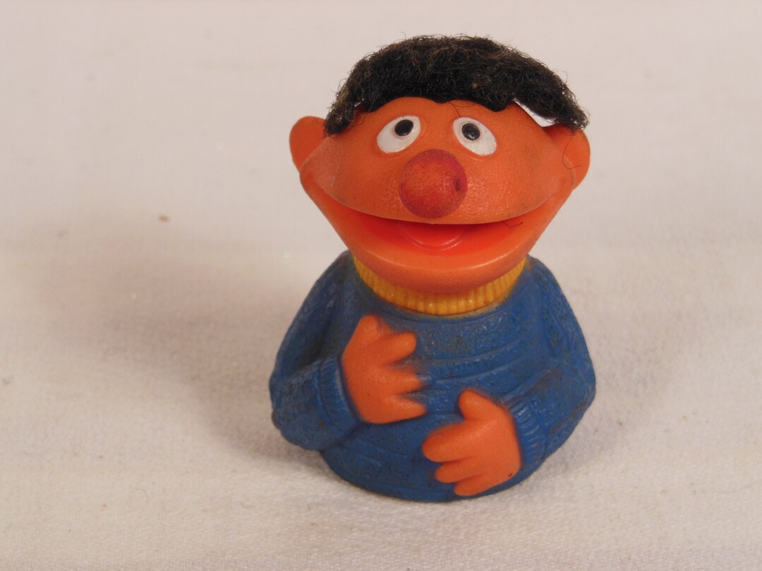 Vintage Sesame Street-muppet-ernie-finger Puppet - Etsy