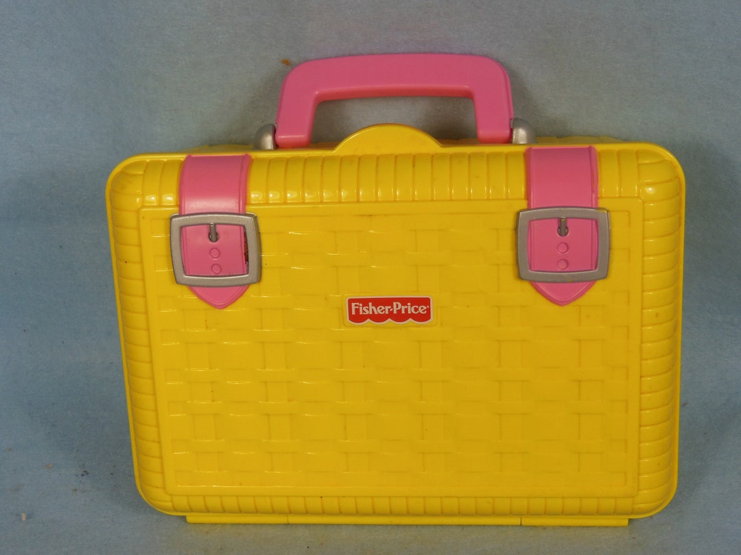 Vintage Fisher Price-yellow Storage Box-polyethylene - Etsy