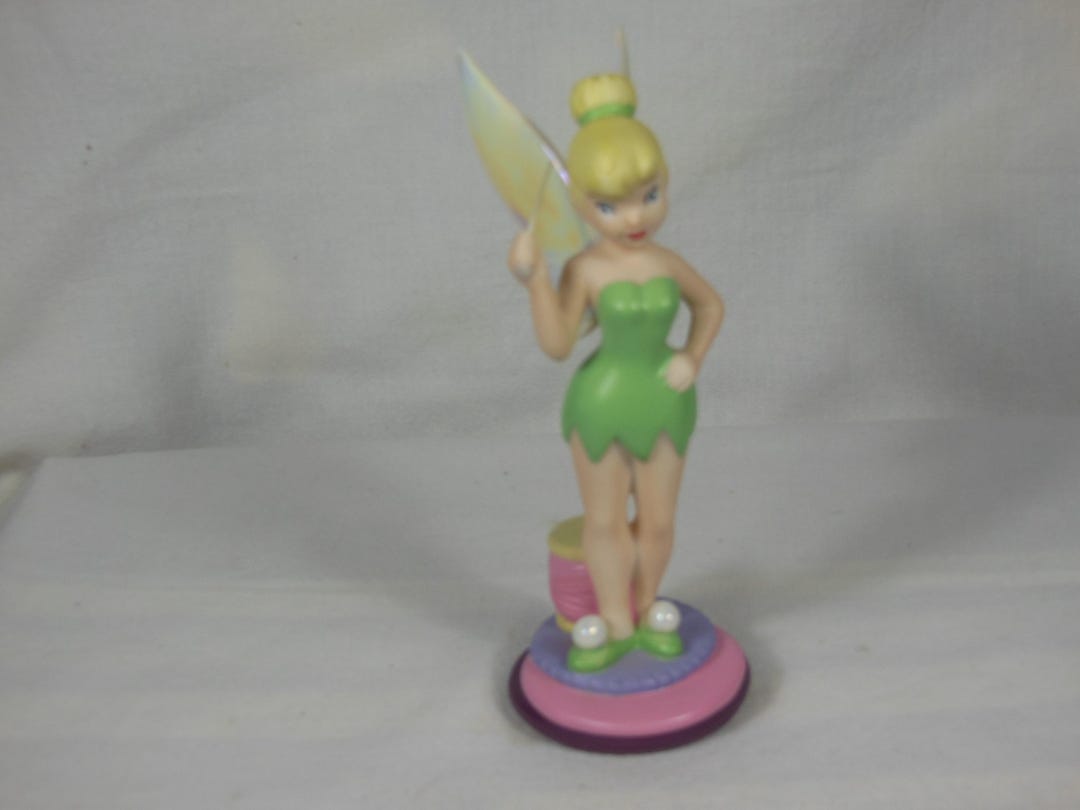Vintage-walt Disney-tinkerbell Standing With A Wand in Her Hand--1980s ...