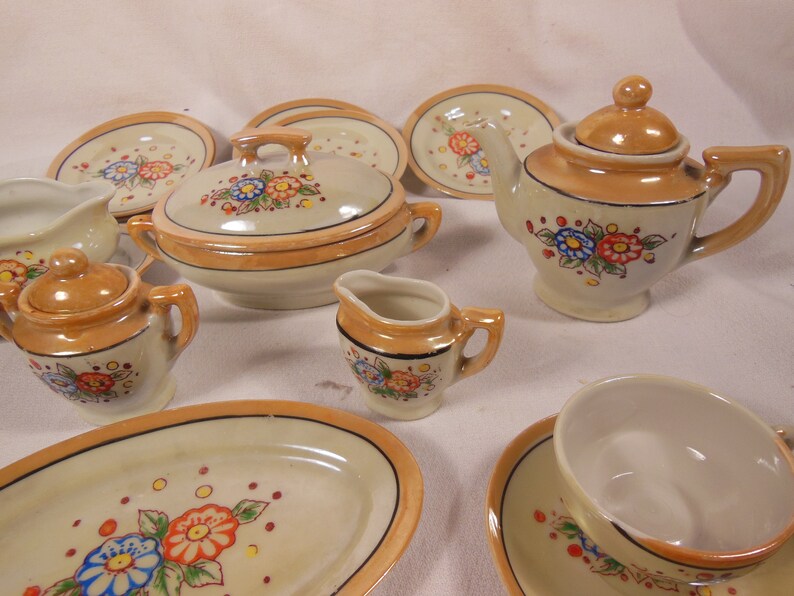 Vintage-1940s24 Piece Set of Lusterware Dishes-made in Japan - Etsy