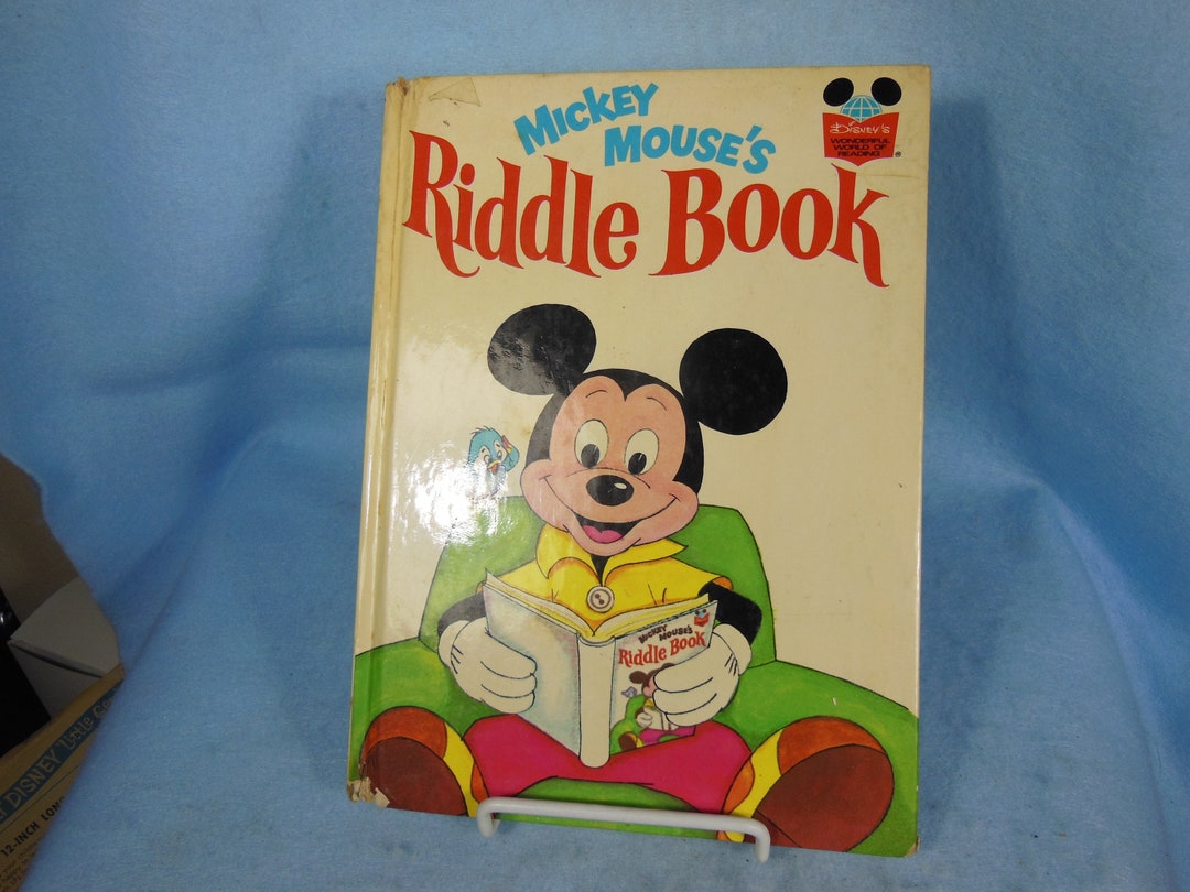 Vintage--walt Disney Productions--mickey Mouse Riddle Book-1972 - Etsy