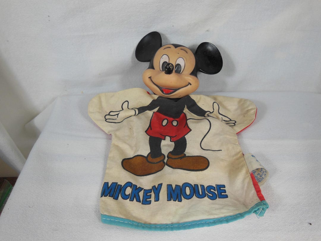 Vintage Walt Disney Productions--mickey Mouse-hand Puppet - Etsy
