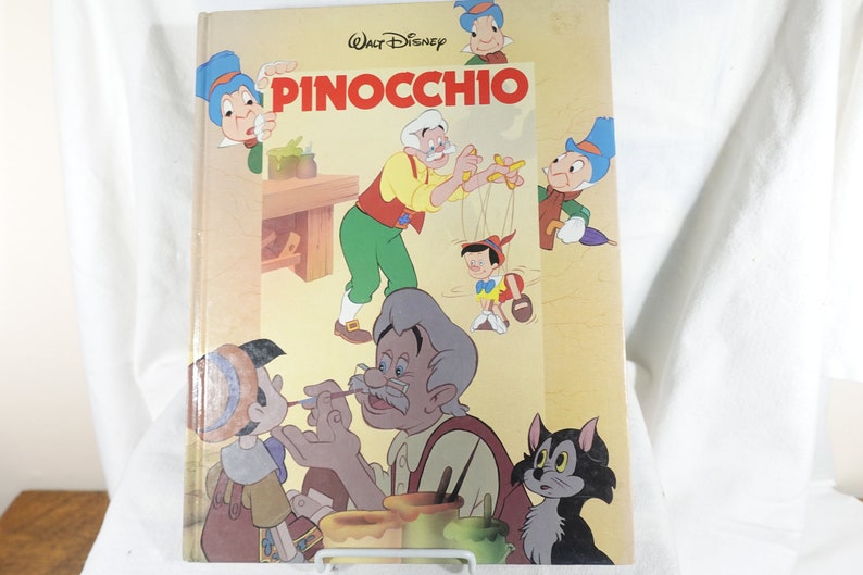 Vintage--walt Disneys--pinocchio--hard Back Book - Etsy