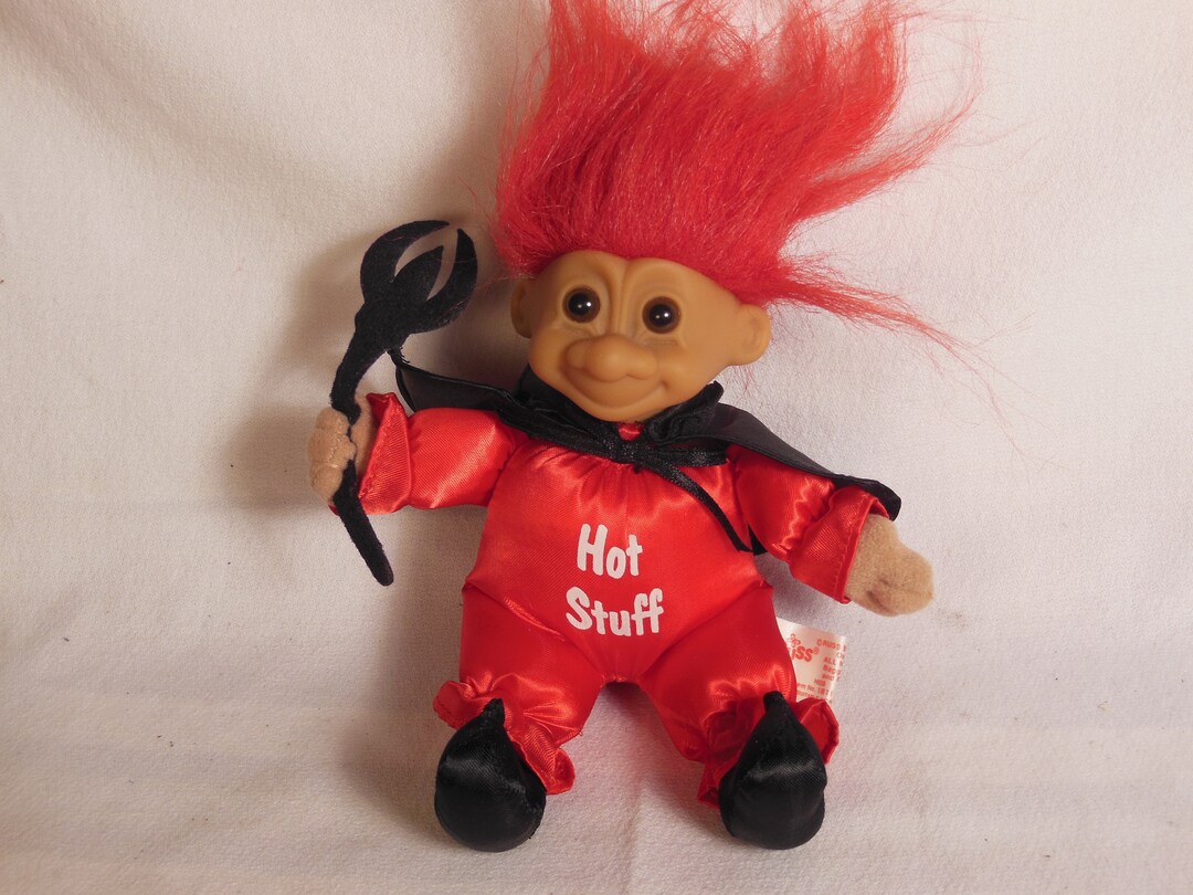 Vintage- Small Russ Troll--hot STUFF - Etsy