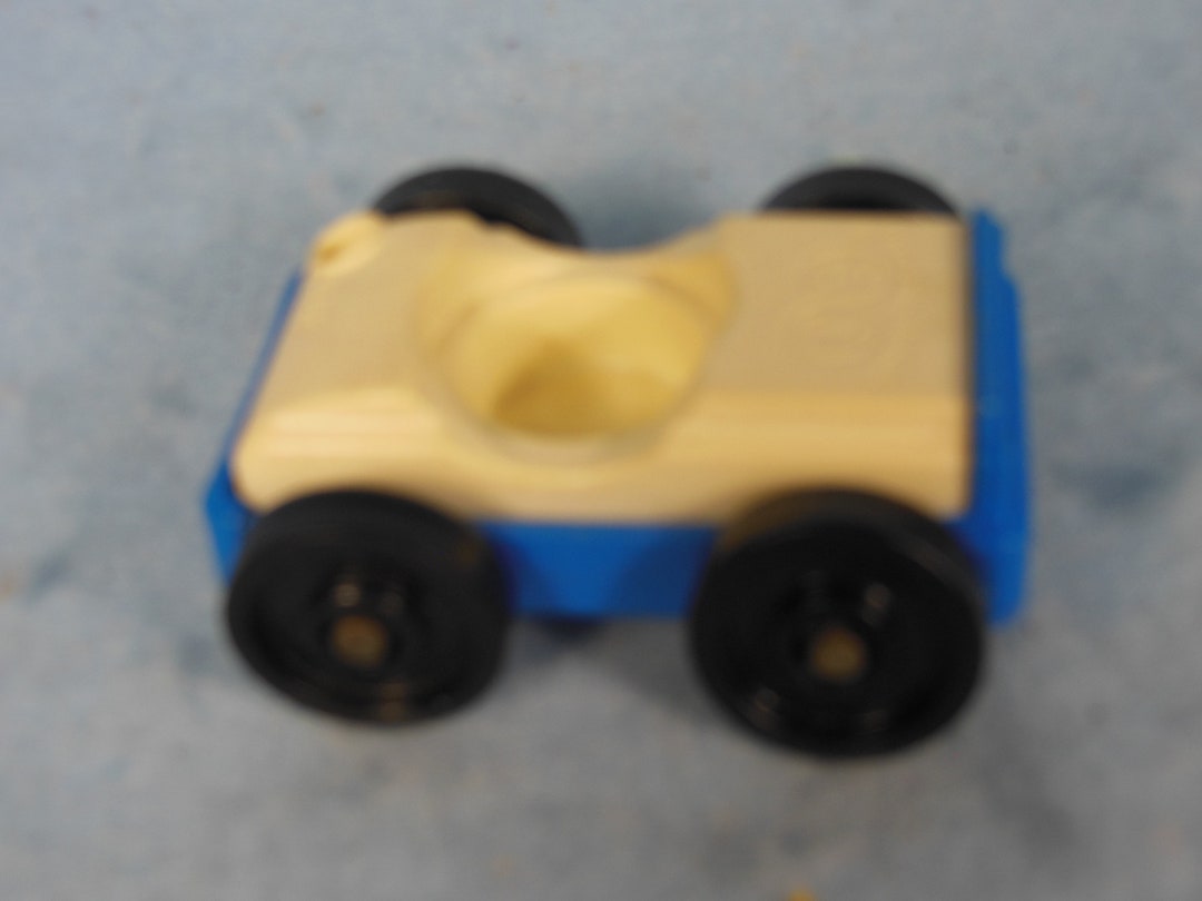 Vintage Fisher Price-blue Car - Etsy