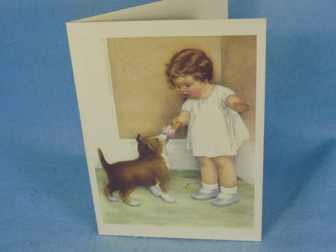 Vintage--bessie Peace Gutman-5 X 7 Print-the Reward- - Etsy