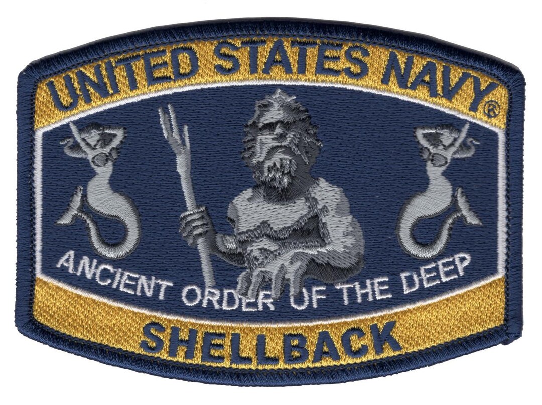 Navy Shellback King Neptune Hat Patch - Etsy