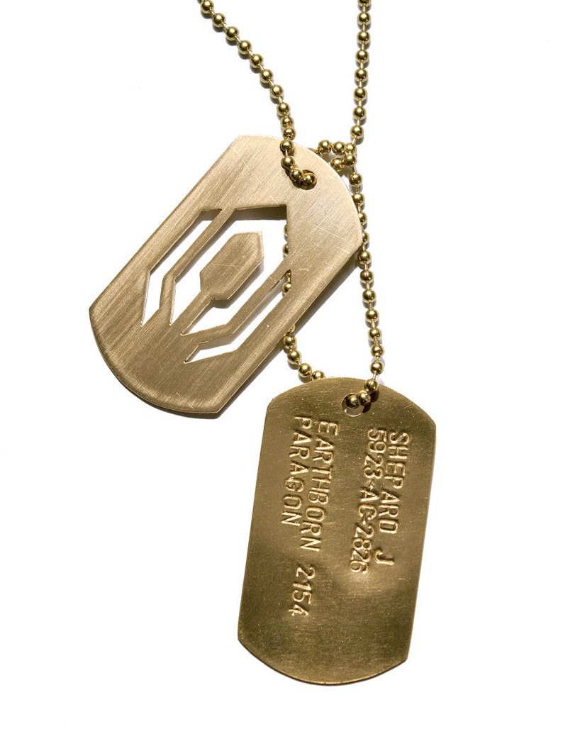 Mass Effect Custom Cerberus Tags Commander Shepard Military - Etsy ...