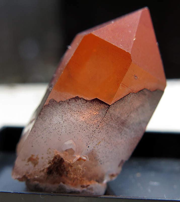 Shocking Orange Color, Quartz, Hematite Crystal from the Orange River ...