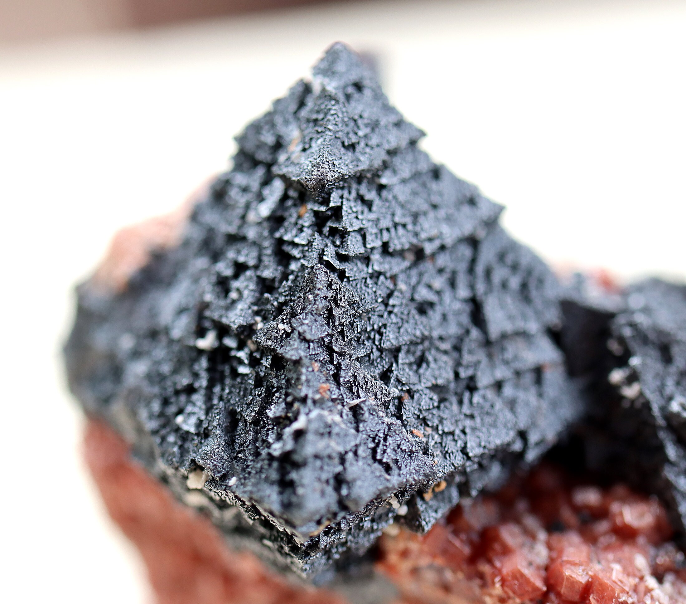 Hausmannite with Andradite crystals. N'Chwaning II mine, Northern Cape ...