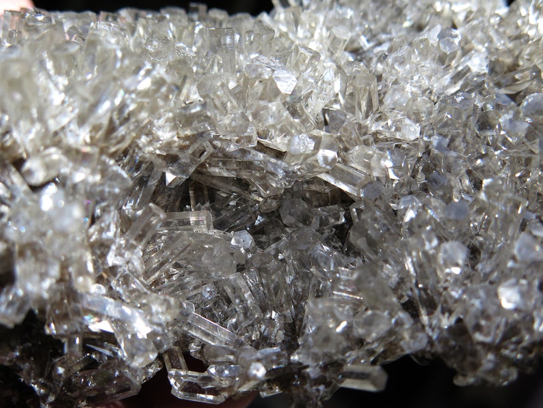 Large Columnar Calcite on Quartz With Matrix. Solid Piece - Etsy