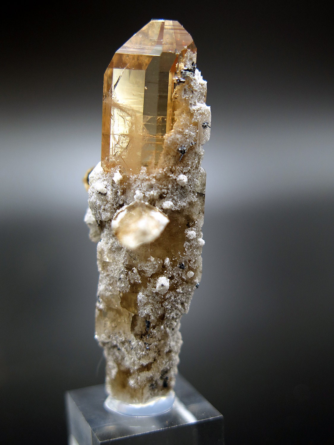 Gem Topaz. Mined 2002 Thomas Range, Juab County, Utah, USA. 1 7/8 inch ...