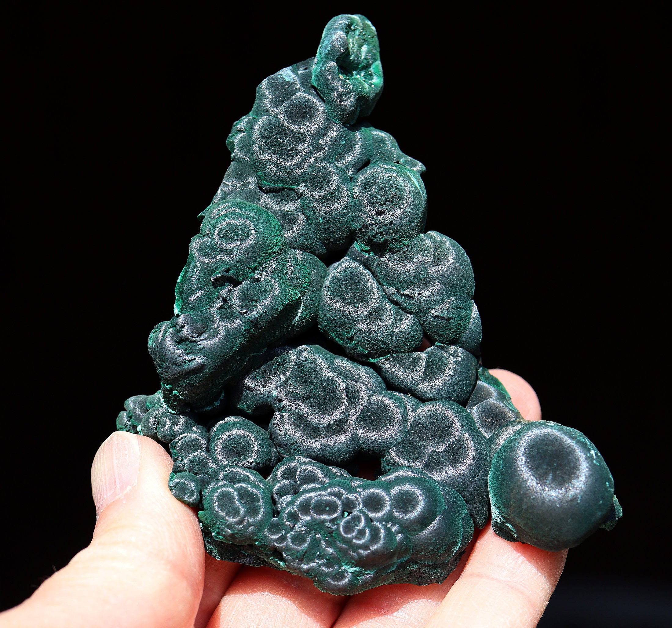 Shimmering Chatoyant Malachite Mindingi Mine, Congo. Excellent ...