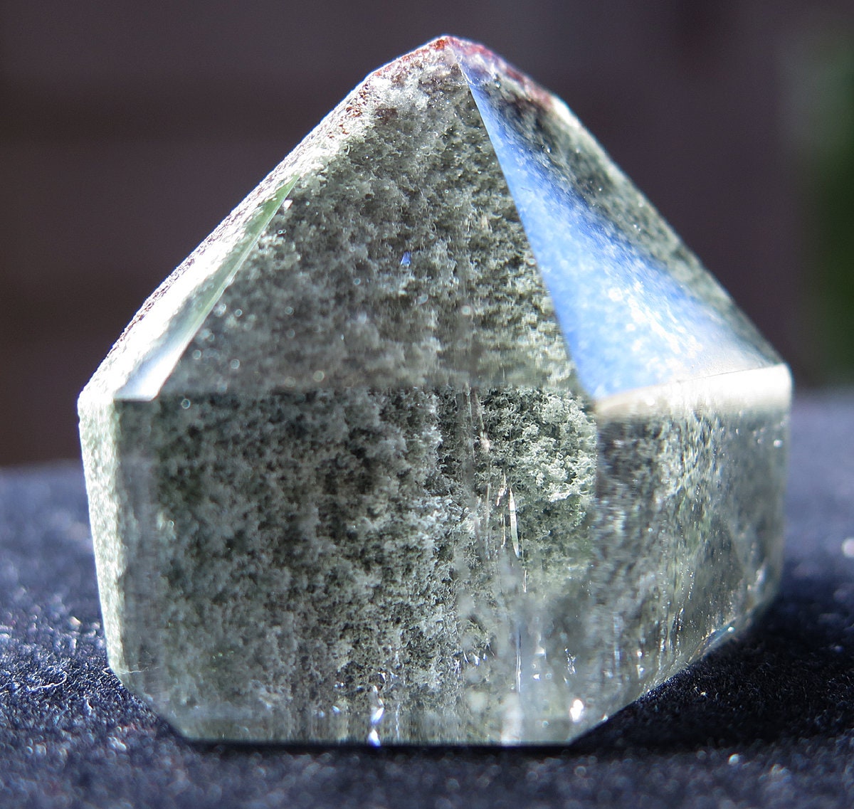 43.7 gram outstanding Polished Chlorite included Quartz. All the ...