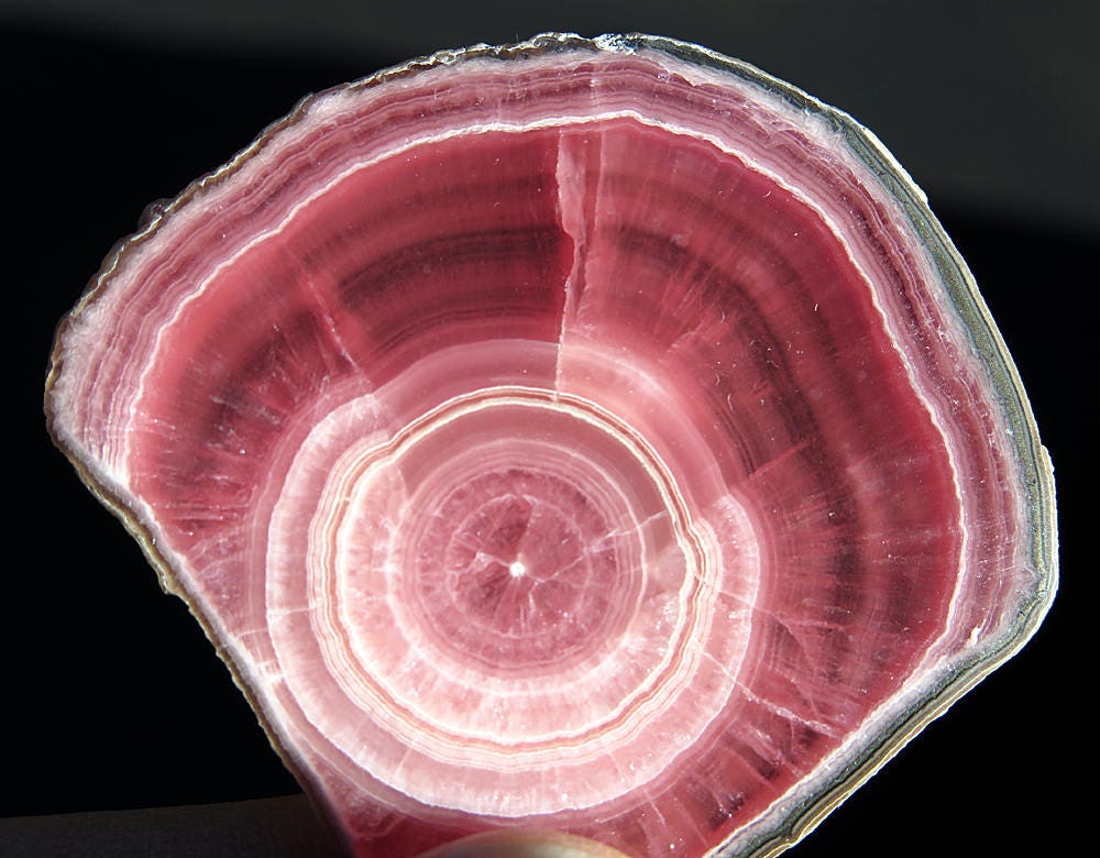Top 27.3 Gram Blood Red Rhodochrosite Slab with Intact Edge all Around ...
