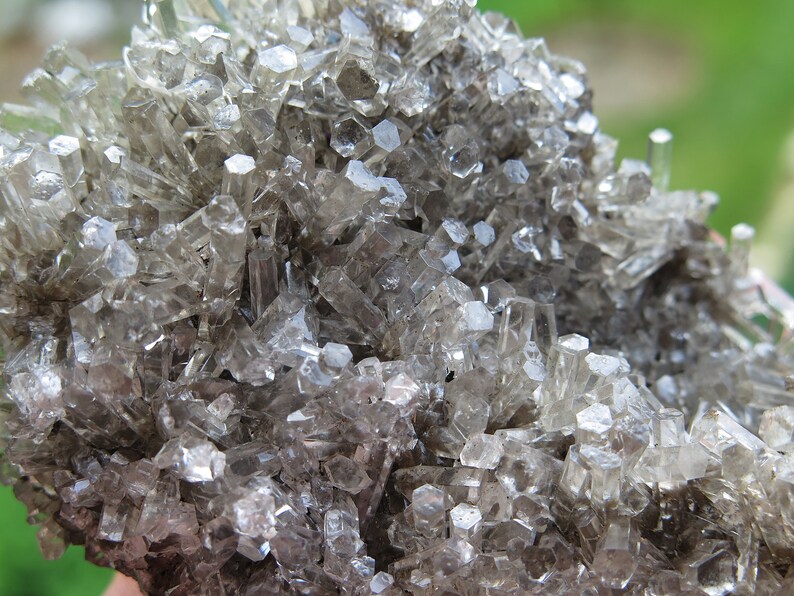 Large Columnar Calcite on Quartz With Matrix. Solid Piece - Etsy