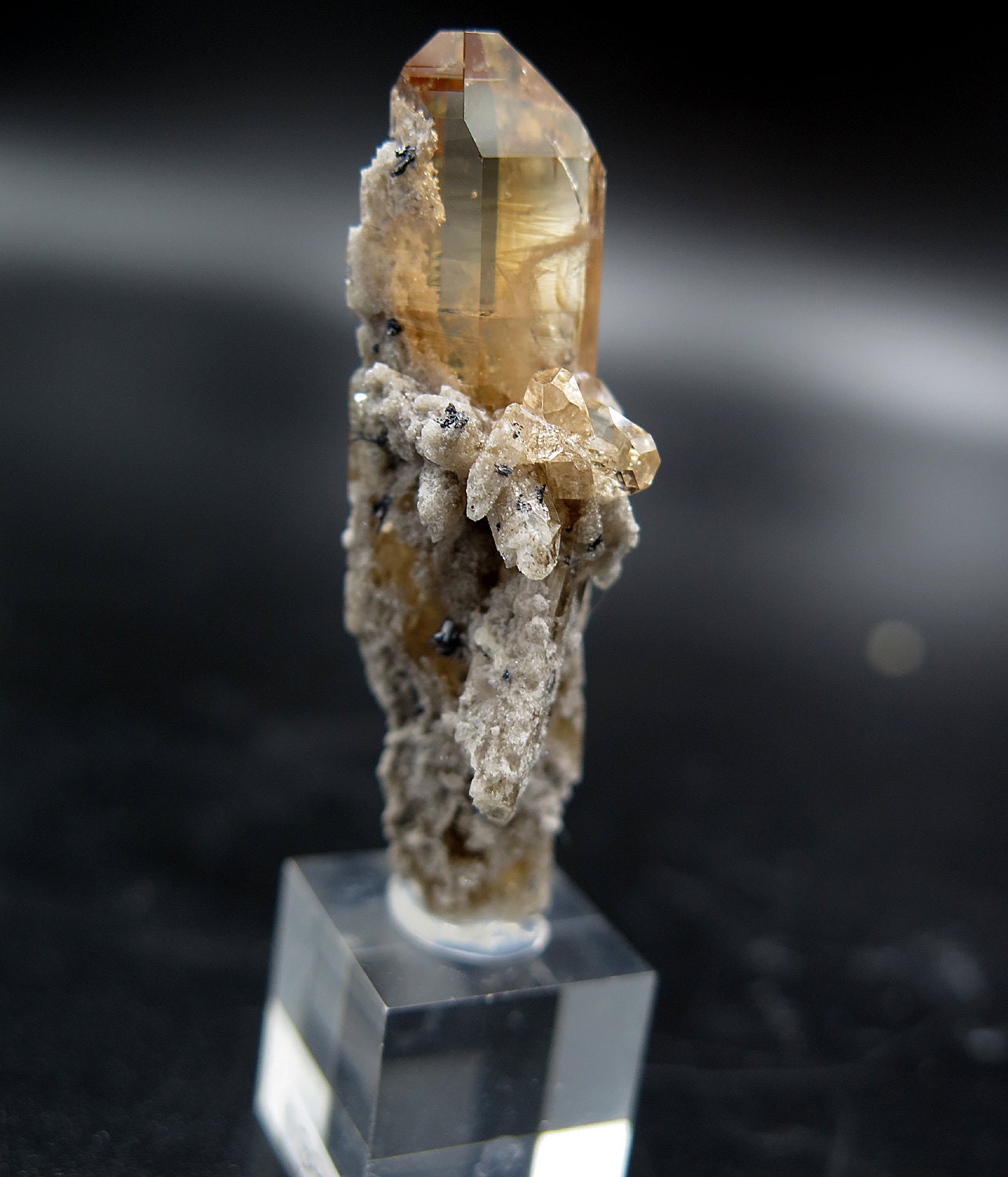 Gem Topaz. Mined 2002 Thomas Range, Juab County, Utah, USA. 1 7/8 inch ...
