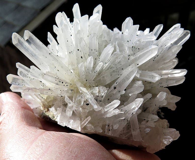 Offering a 494 Gram Quartz Laser Wand Cluster With Galena Spots From ...