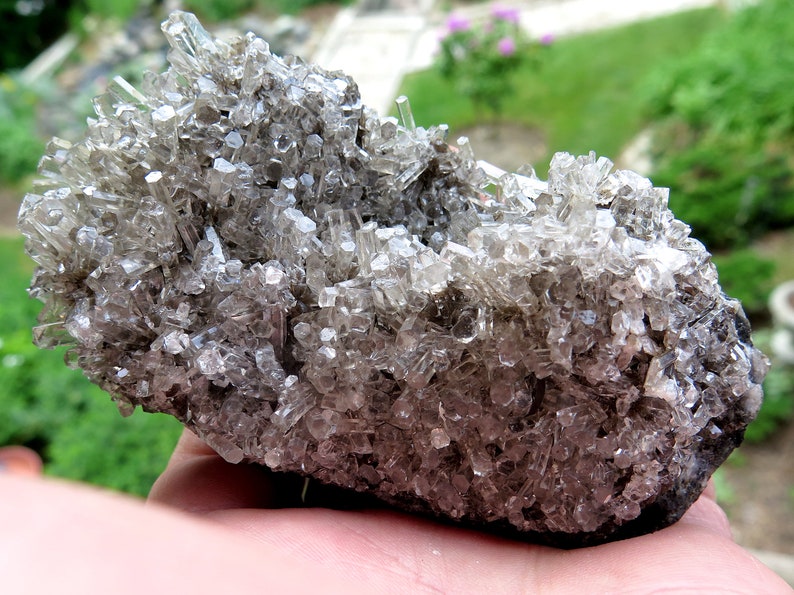 Large Columnar Calcite on Quartz With Matrix. Solid Piece - Etsy