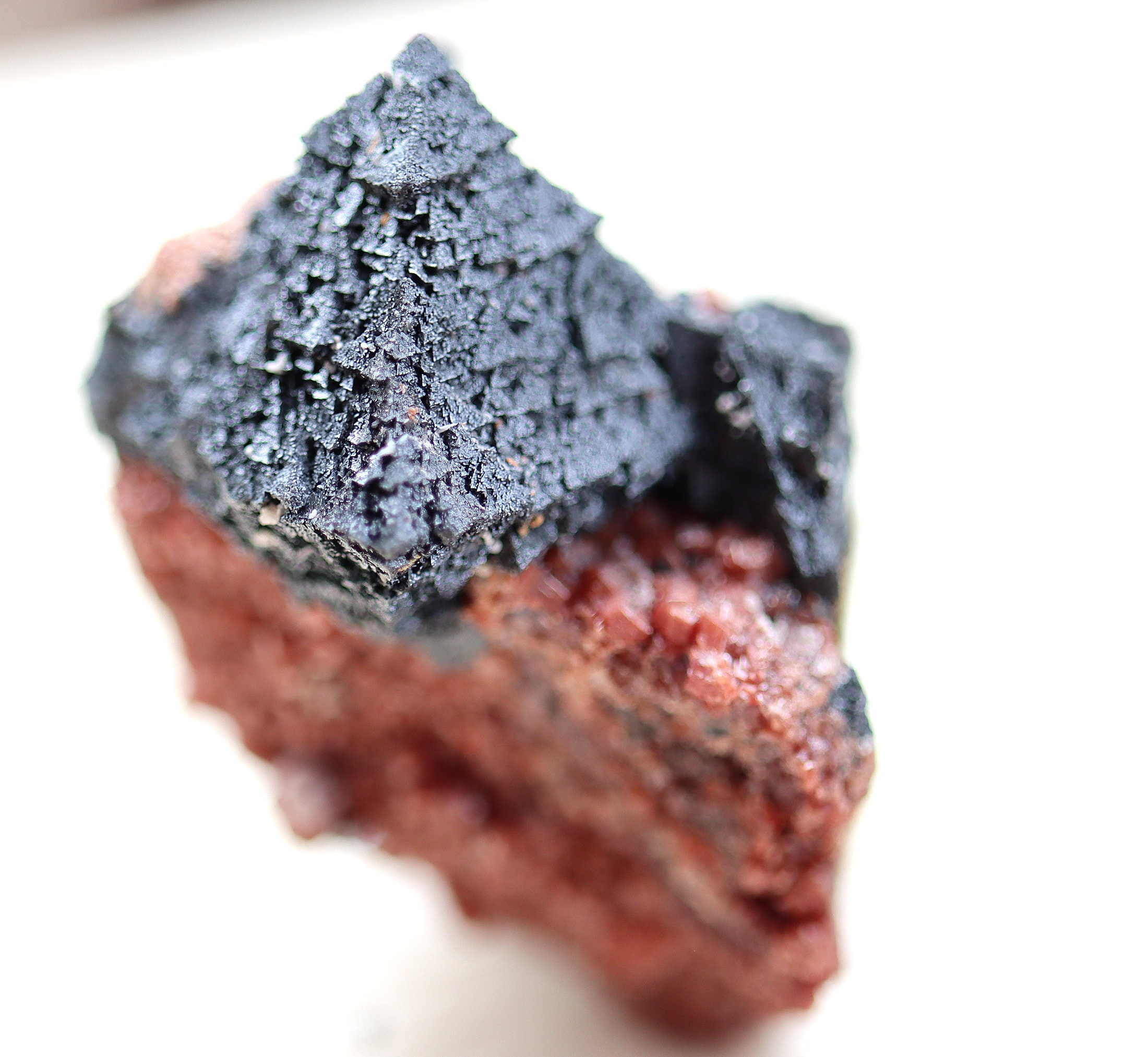 Hausmannite with Andradite crystals. N'Chwaning II mine, Northern Cape ...