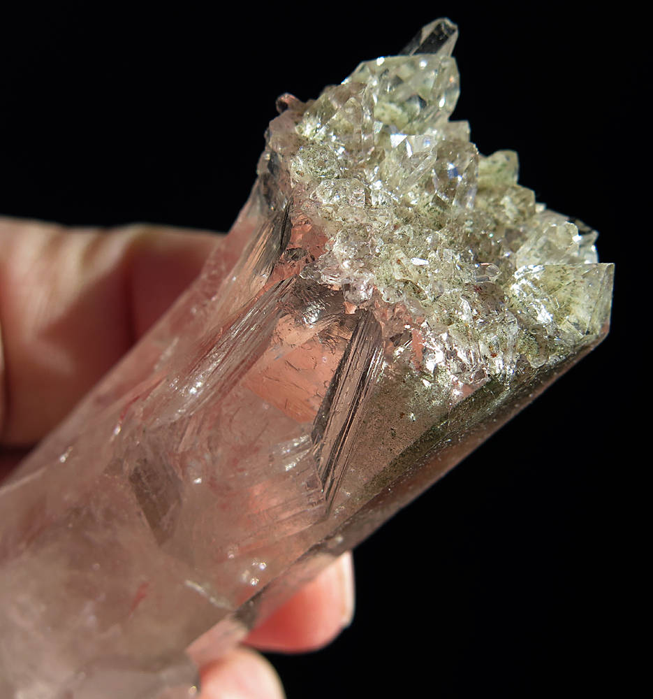 Our Most Unusual Quartz. A Chlorite Quartz that formed then had a shift ...