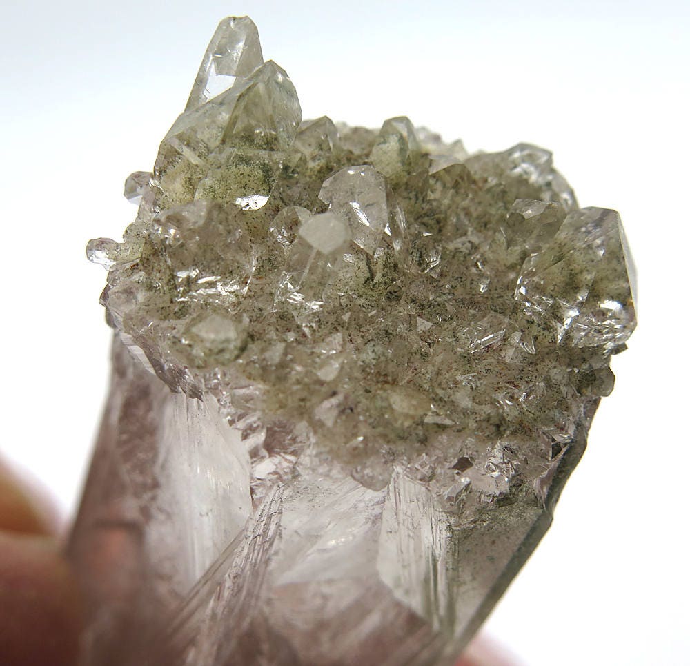 Our Most Unusual Quartz. A Chlorite Quartz that formed then had a shift ...