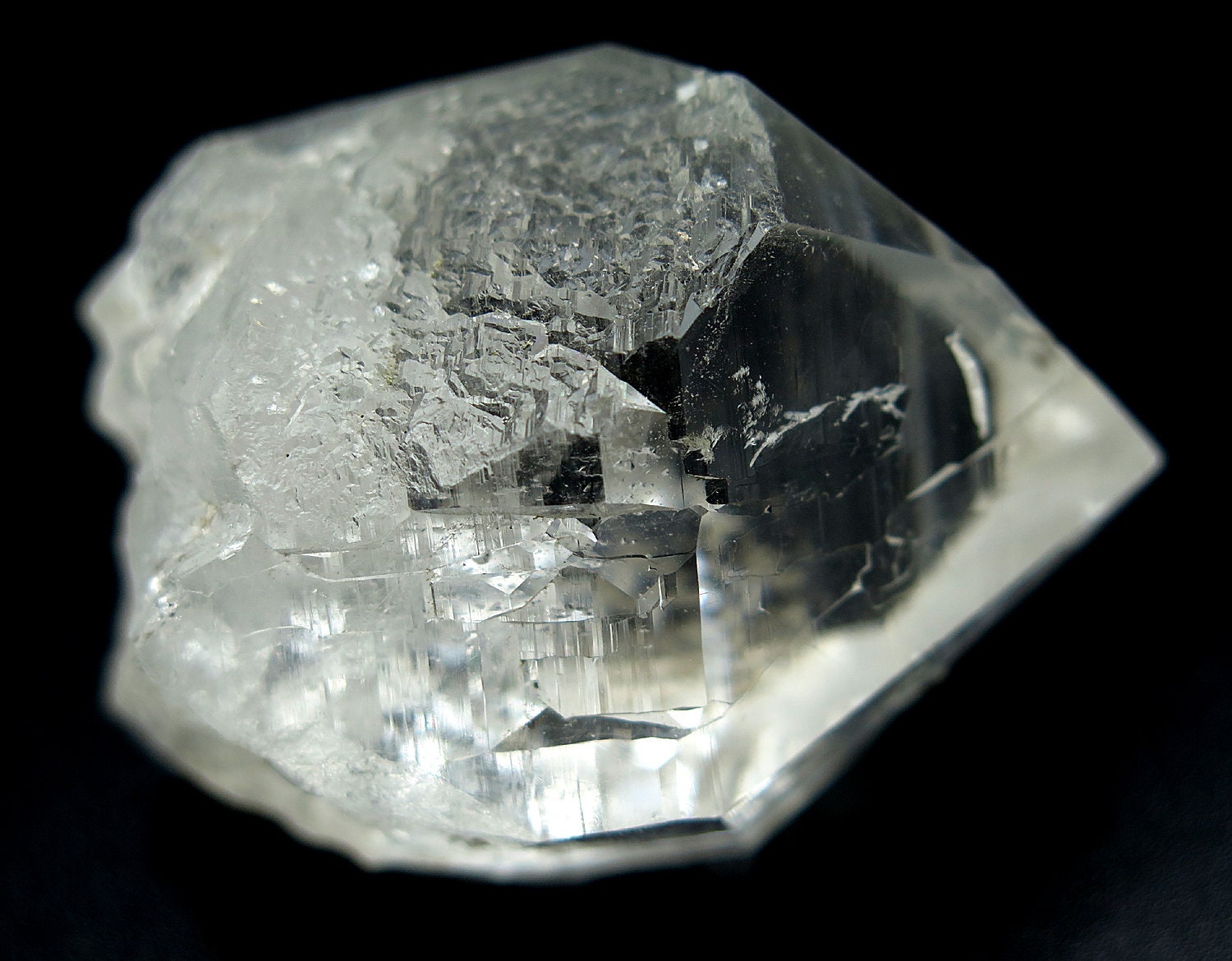 Himalayan Mountain Ice clear quartz single point. Mined 2000's Pradesh ...