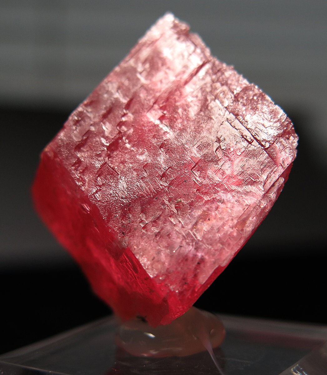 Offering my 24.6 gram Extremely Rich color Rhodochrosite Rhombus from ...