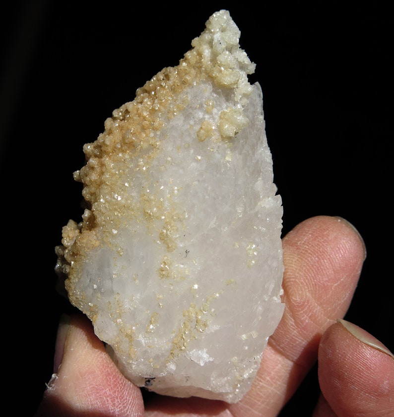 Natural Old Stock Sparkling Castle Quartz Crystal With Dolomite, Cavnic ...