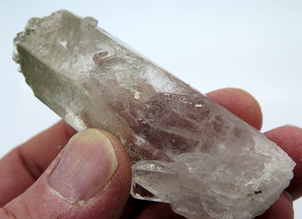 Our Most Unusual Quartz. A Chlorite Quartz that formed then had a shift ...