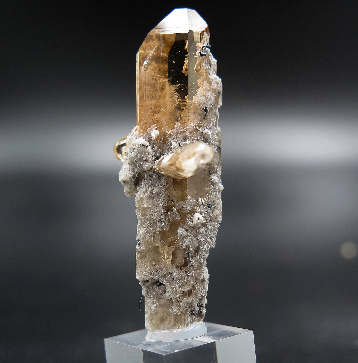 Gem Topaz. Mined 2002 Thomas Range, Juab County, Utah, USA. 1 7/8 inch ...