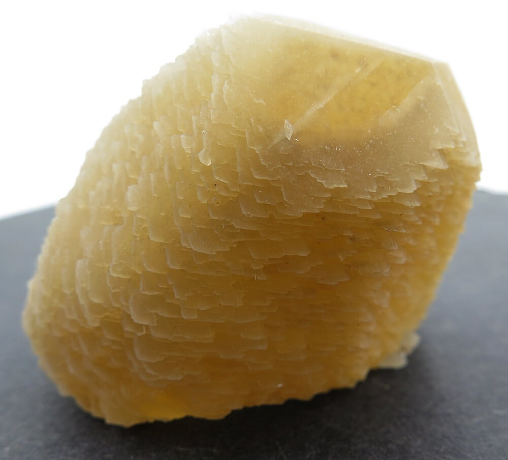 A Stacked wafer Calcite Crystal with old labels. Bwlch-y-Cwm Quarry ...