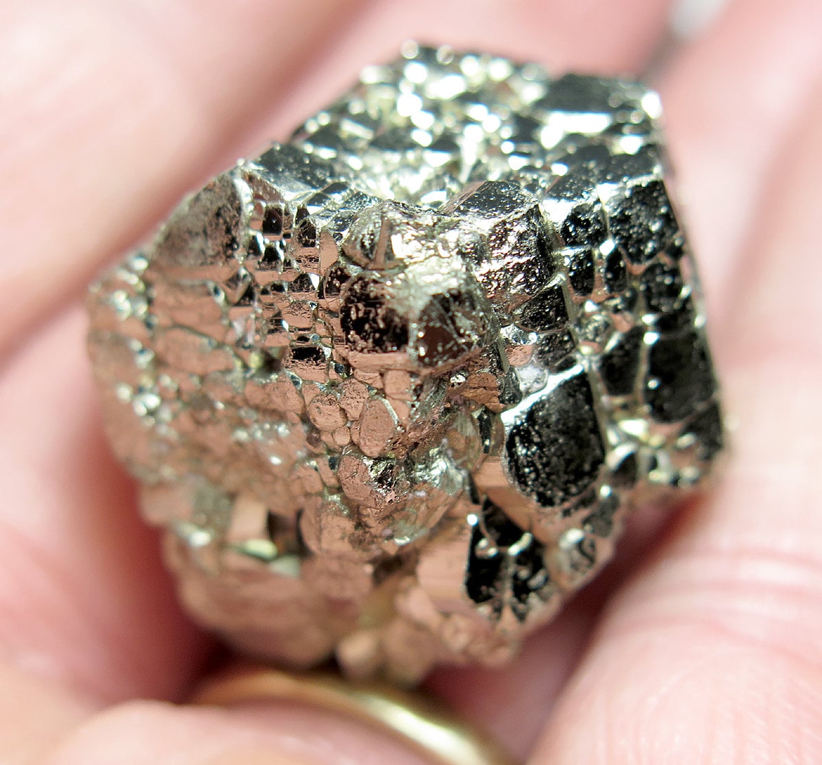Complete Complex Cool New Find of Pyrite. Pyritohedron, Twinned Crystal ...