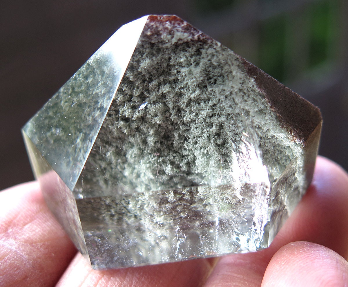 43.7 gram outstanding Polished Chlorite included Quartz. All the ...